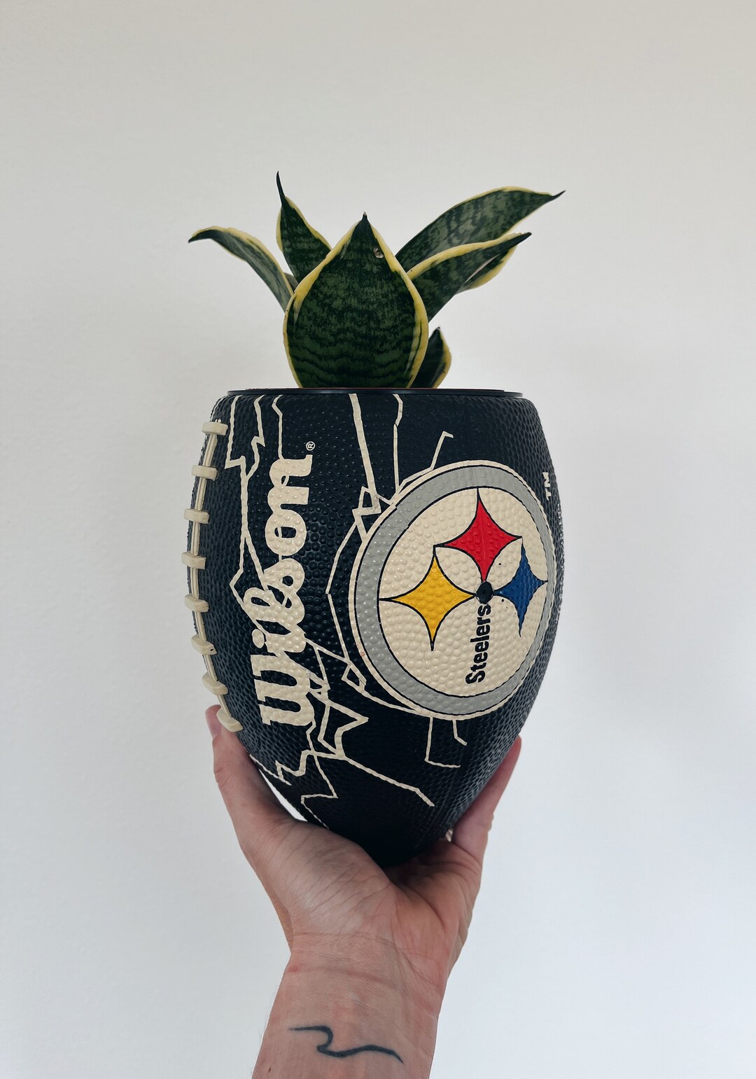 Pittsburg Steelers Football / Football Planter / Steelers Football ...