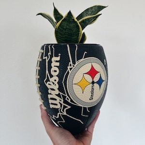 Pittsburg Steelers Football / Football Planter / Steelers Football ...
