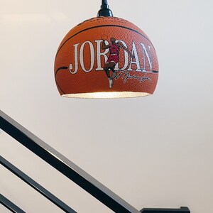 Michael Jordan Pendant Light / Pendant Plug in Light / Custom Pendant ...