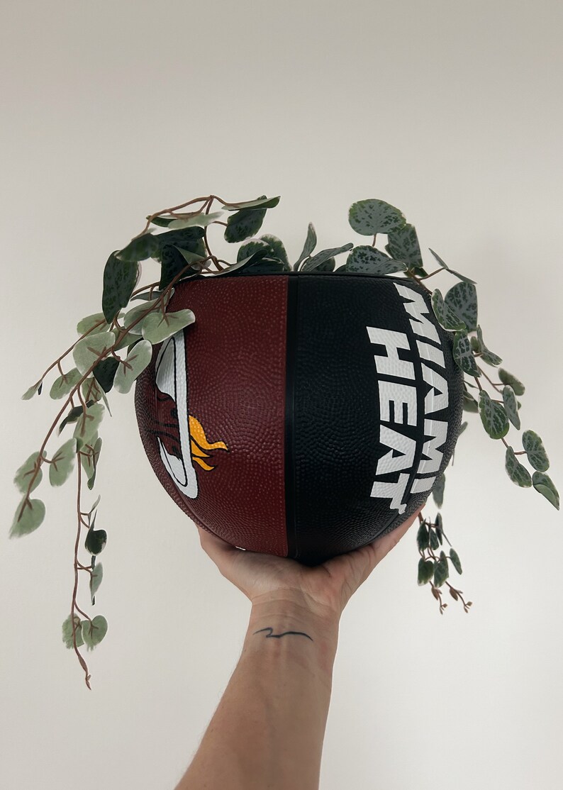 Miami Heat Basketball Planter / Miami Heat / Vintage Miami - Etsy