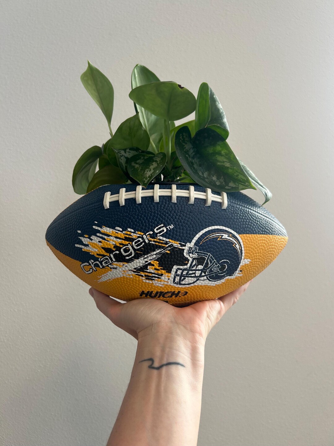 LA Chargers Football / LA Chargers Football Planter / Football Planter ...