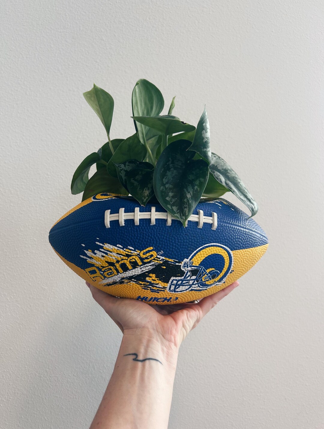 St. Louis Rams Football / Football Planter / Vintage St. Louis Rams ...