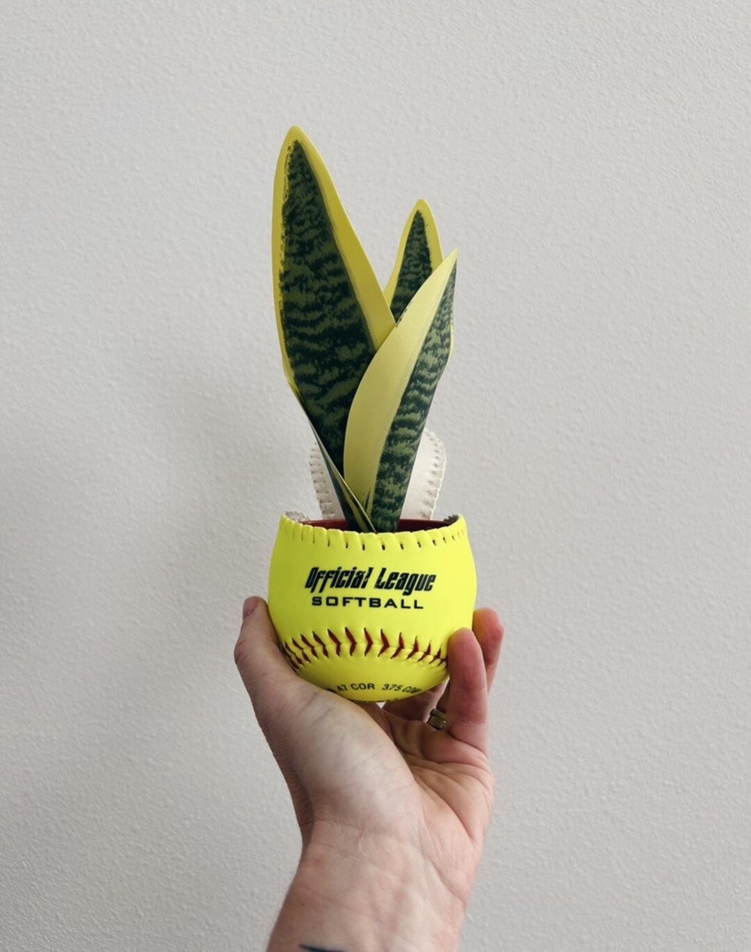 Softball Planter / Softball Decor / Softball Gift / Baseball Decor ...