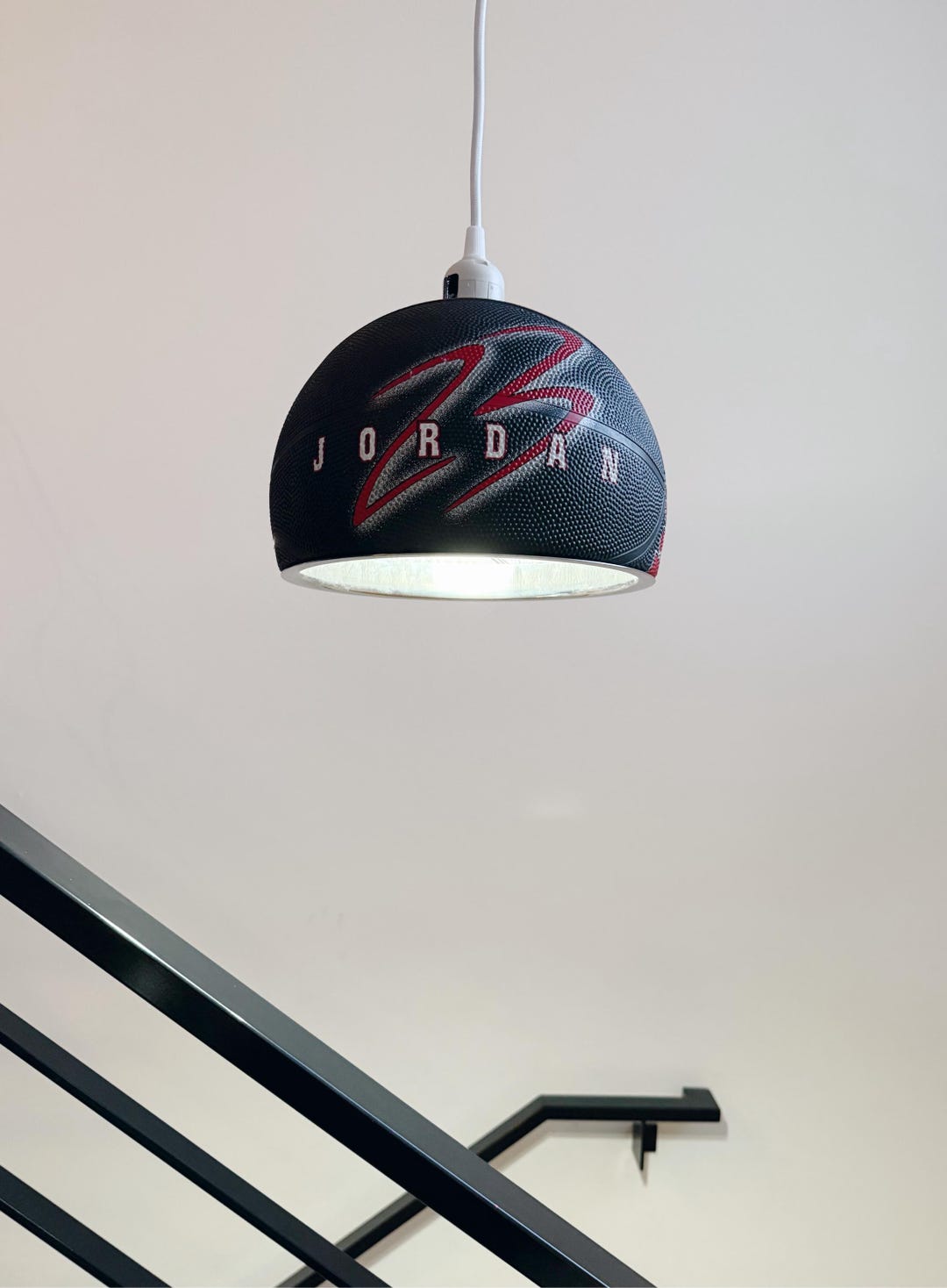 Basketball Pendant Light / Pendant Plug in Light / Custom Pendant ...