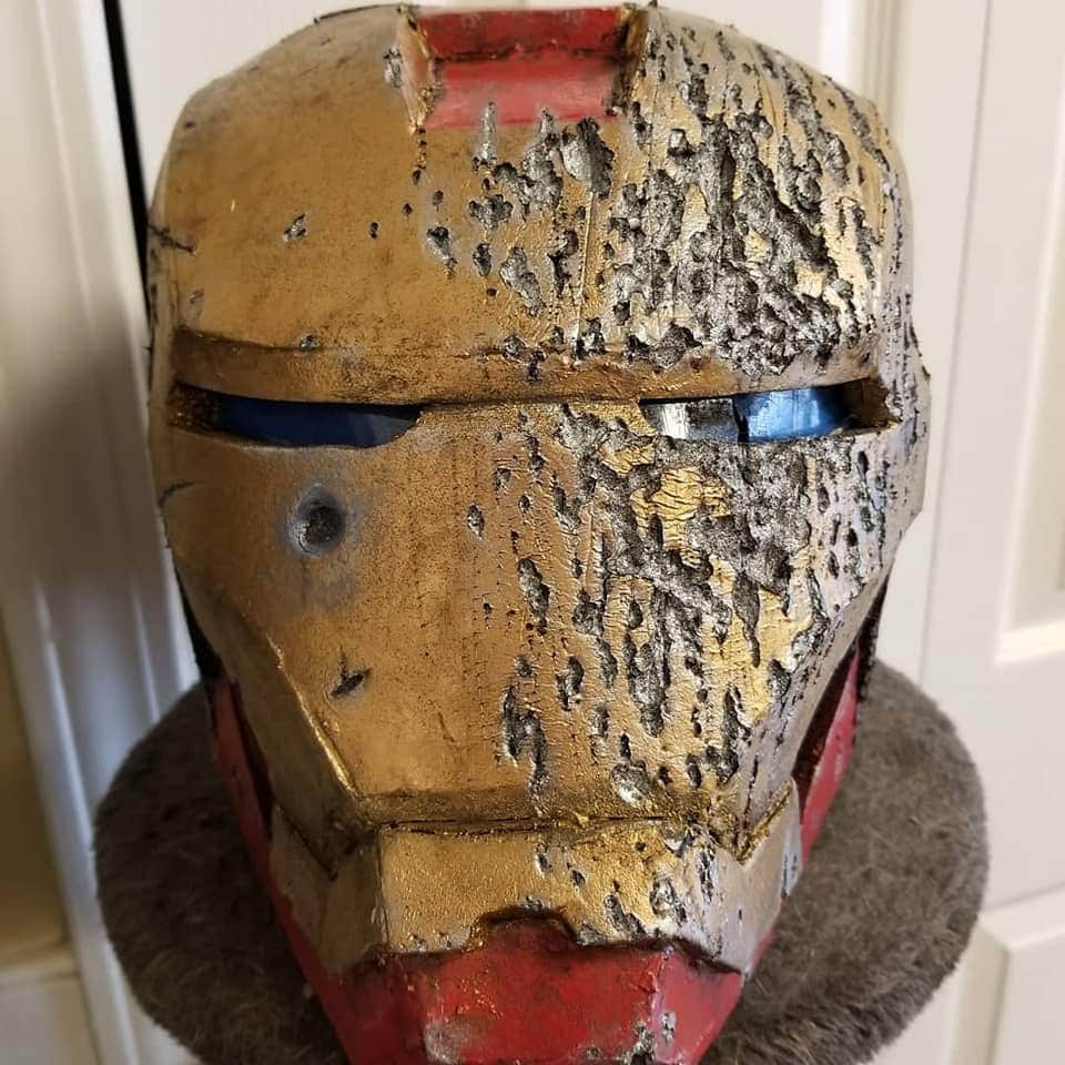 Hand Made Wearable Battle Damaged Iron Man Helmet - Etsy