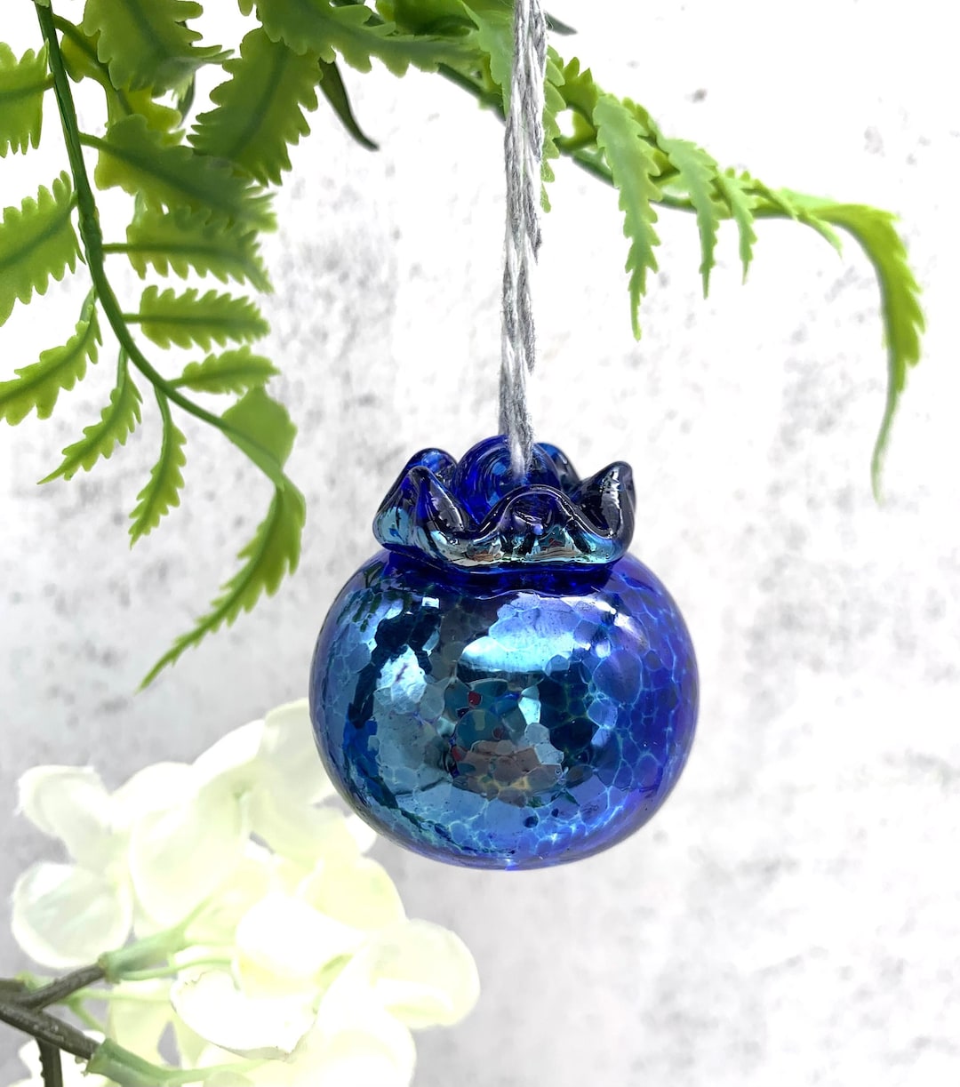 Blueberry Ornament, Blown Glass, Handblown - Etsy