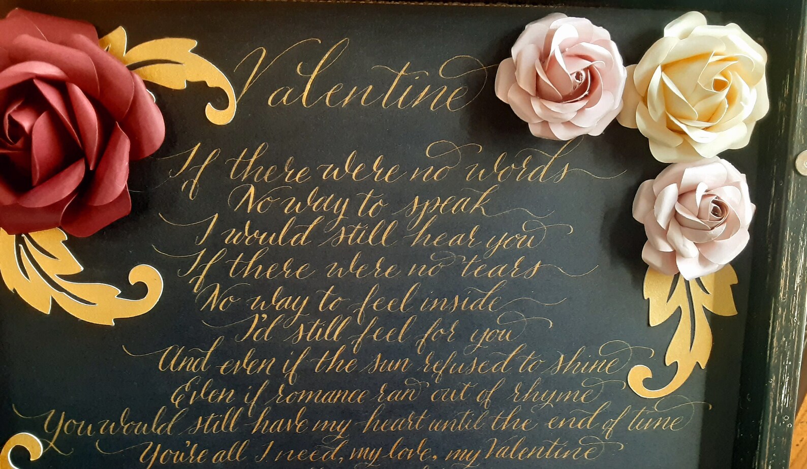 Custom Calligraphy Song Lyrics Calligraphy Wedding Vows | Etsy