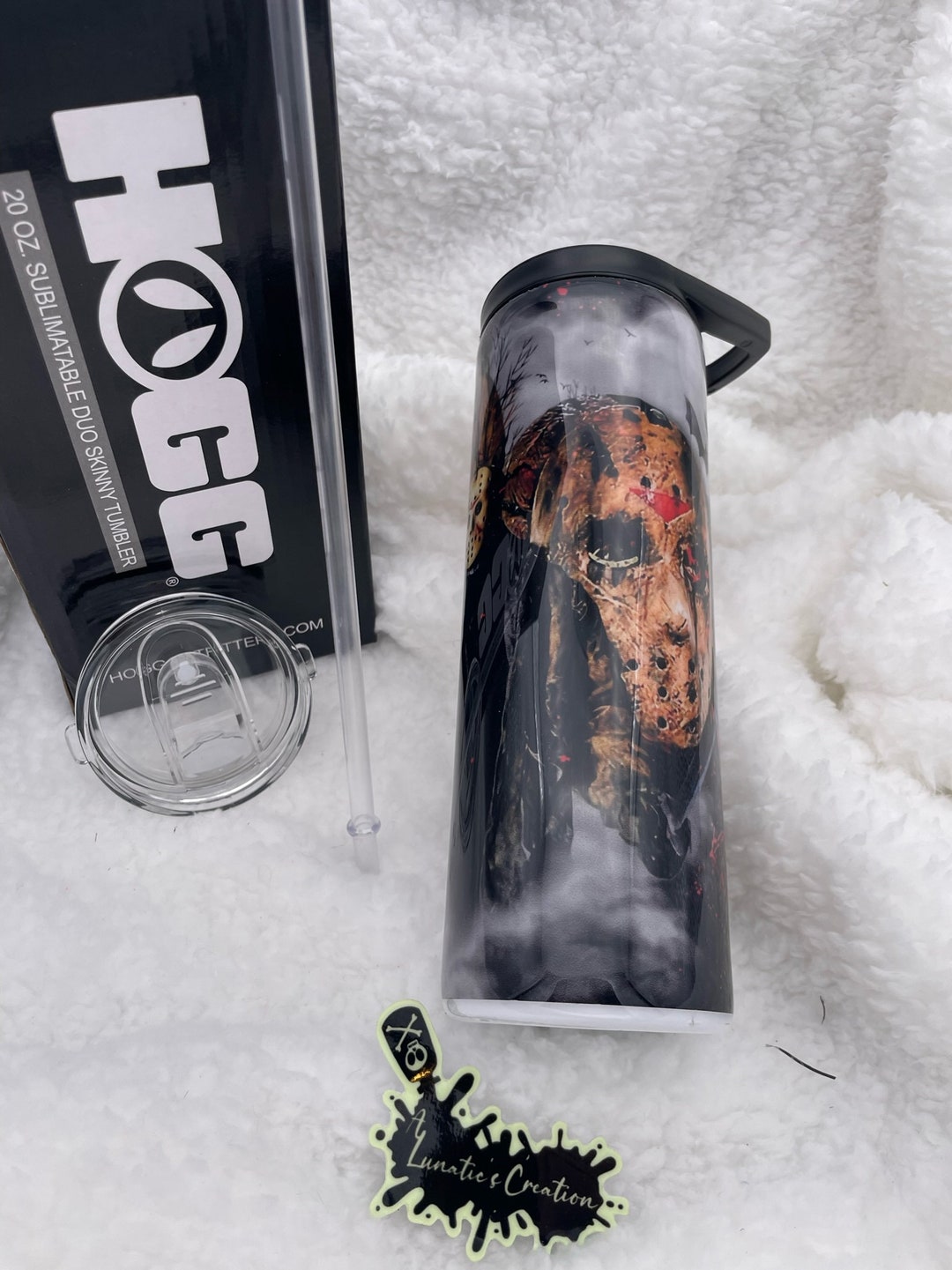 Friday the 13th Jason Voorhies Resin 20oz Duo Skinny - Etsy