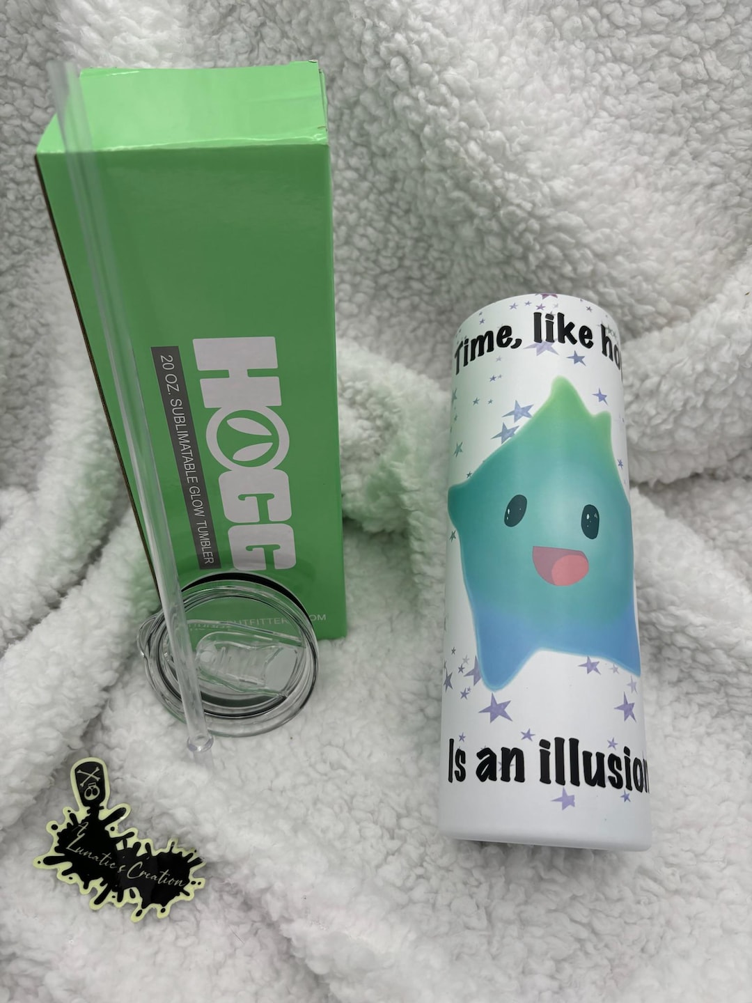 Lumalee Time Like Hope is an Illusion Green Glow Sublimated 20oz ...
