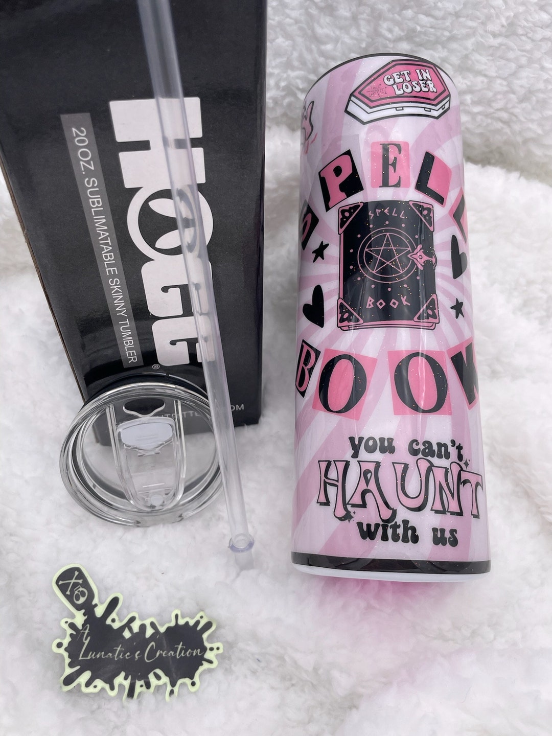 Spooky Mean Girl Spell Book Sublimated Sealed in Resin 20oz Straight ...