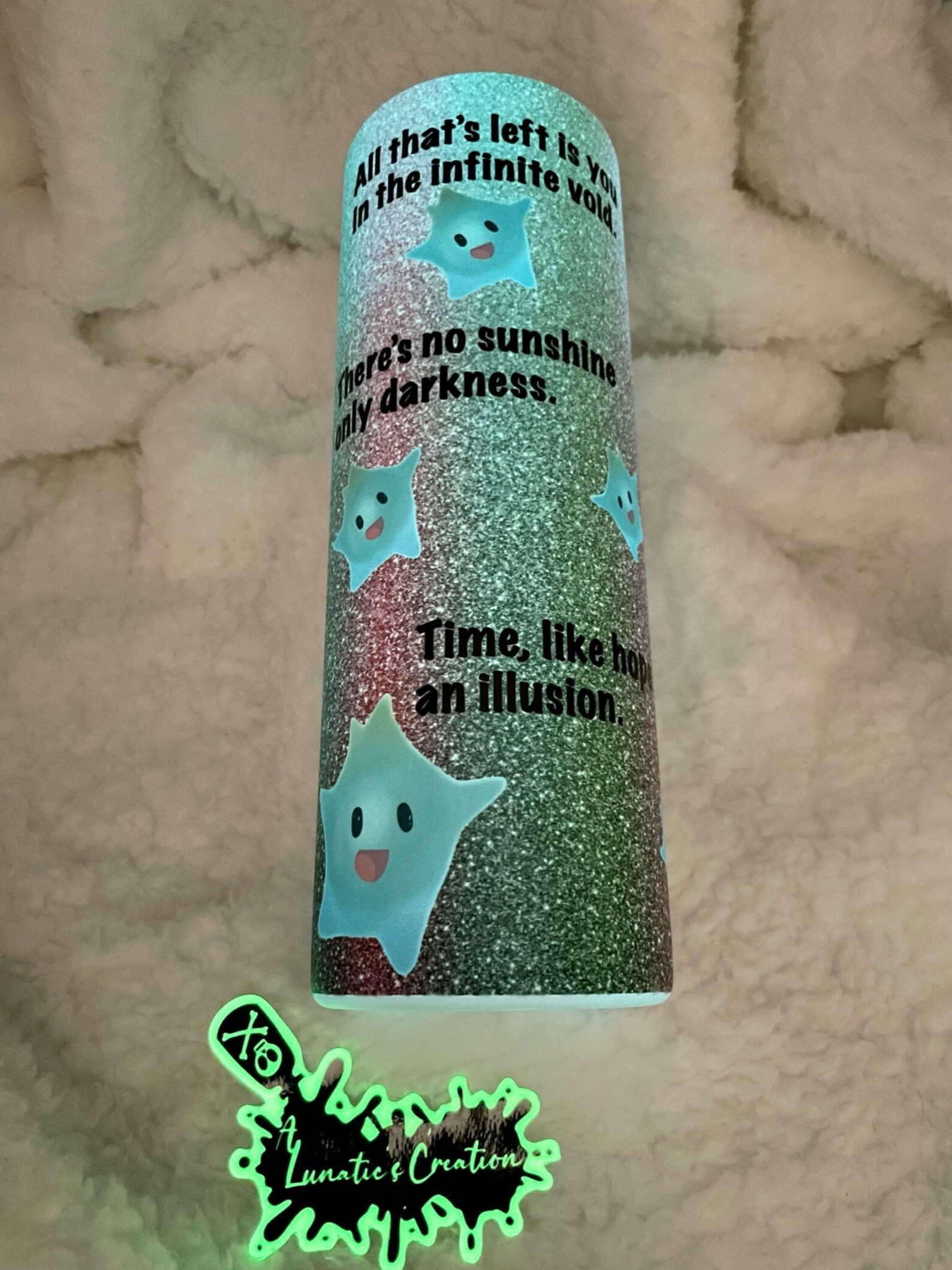 Lumalee Quotes Blue Glow Sublimated 20oz Straight Skinny - Etsy Australia