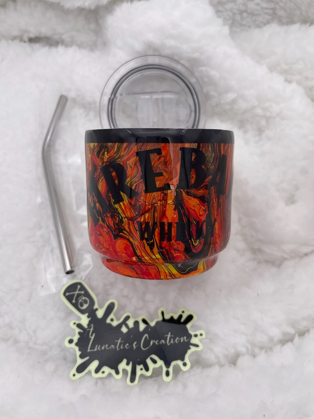 Fireball Whisky Resin Shot Glass 4 Oz Mini Tumbler Whiskey - Etsy