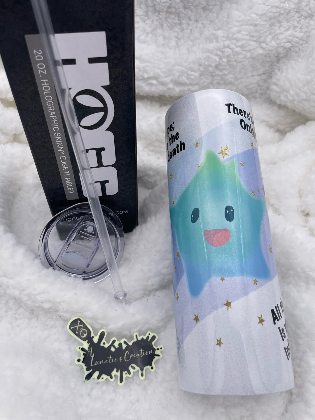 Lumalee Quotes Holographic Sublimated 20oz Straight Skinny Tumbler W ...
