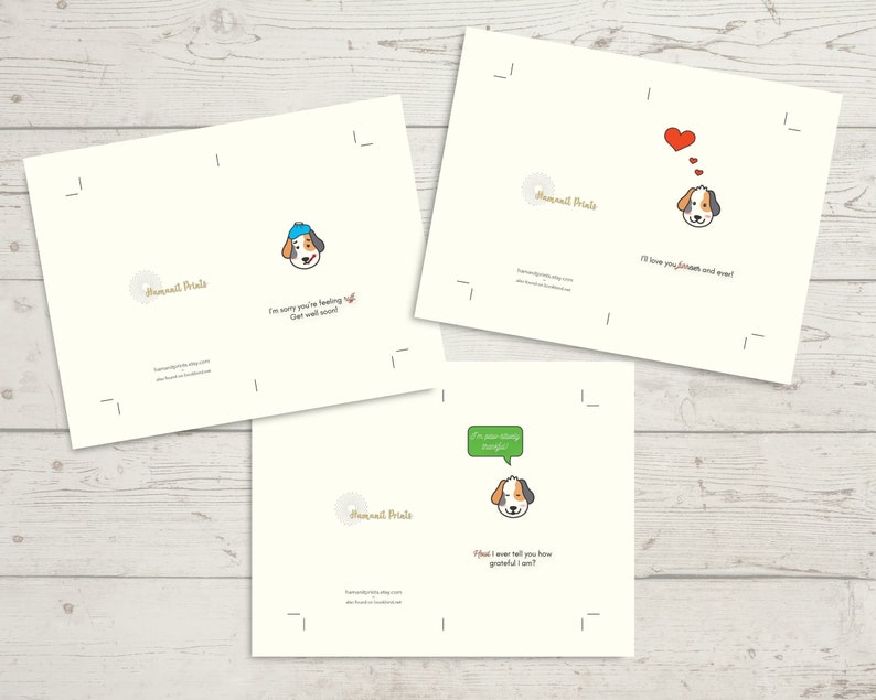 Printable Dog Pun Card Set - Etsy