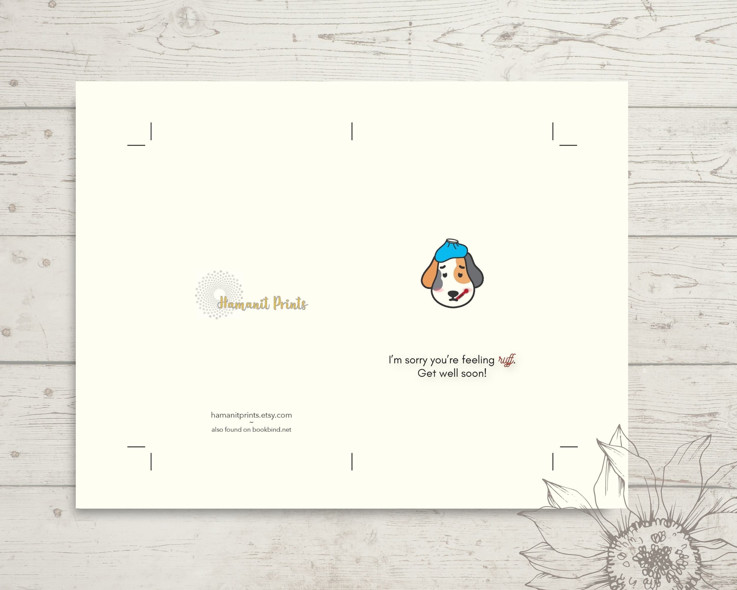 Printable Dog Get Well Card - Etsy