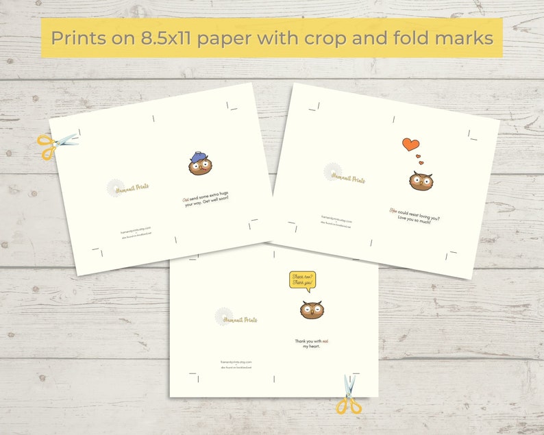 Printable Owl Pun Card Set - Etsy