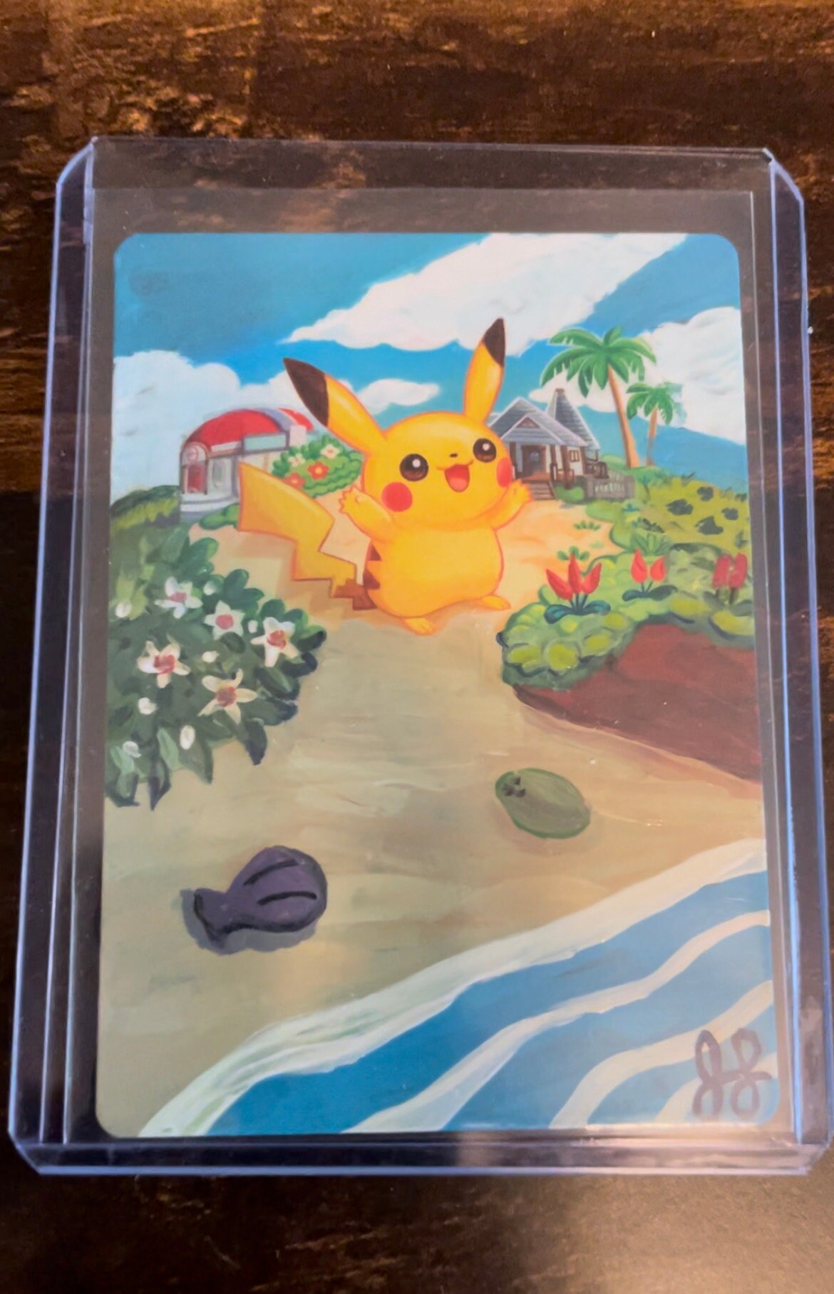 CUSTOM Pikachu Extended Art - Full Art - Acryllic - 1/1 Unique Pokémon ...