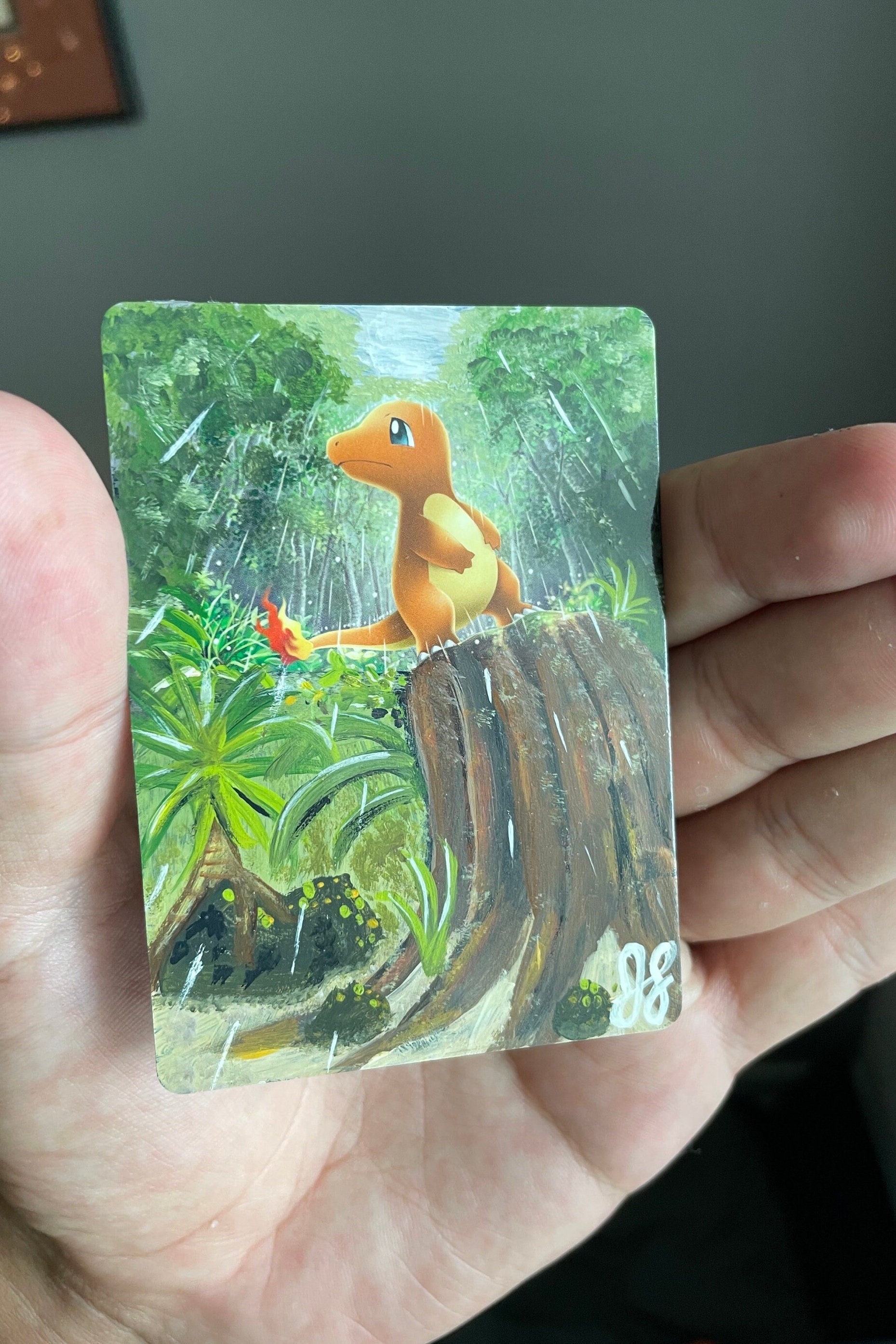 CUSTOM Charmander Extended Art - Full Art - Acryllic - 1/1 Unique ...