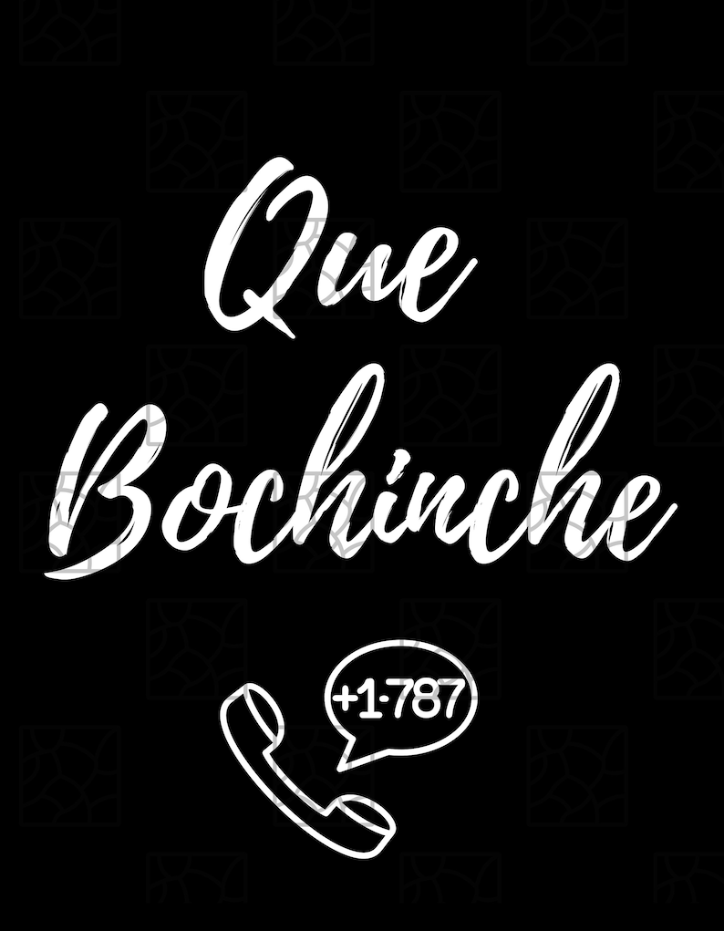 Que Bochinche Puerto Rico Saying PNG DTF Sublimation Boricua Humor La ...