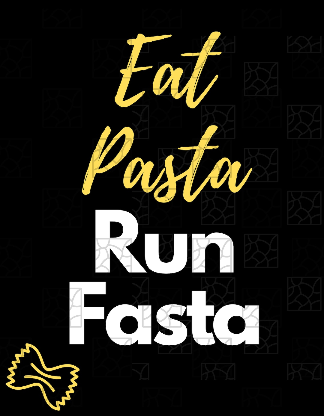 Eat Pasta Run Fasta PNG DTF Digital Download Pasta Lover - Etsy