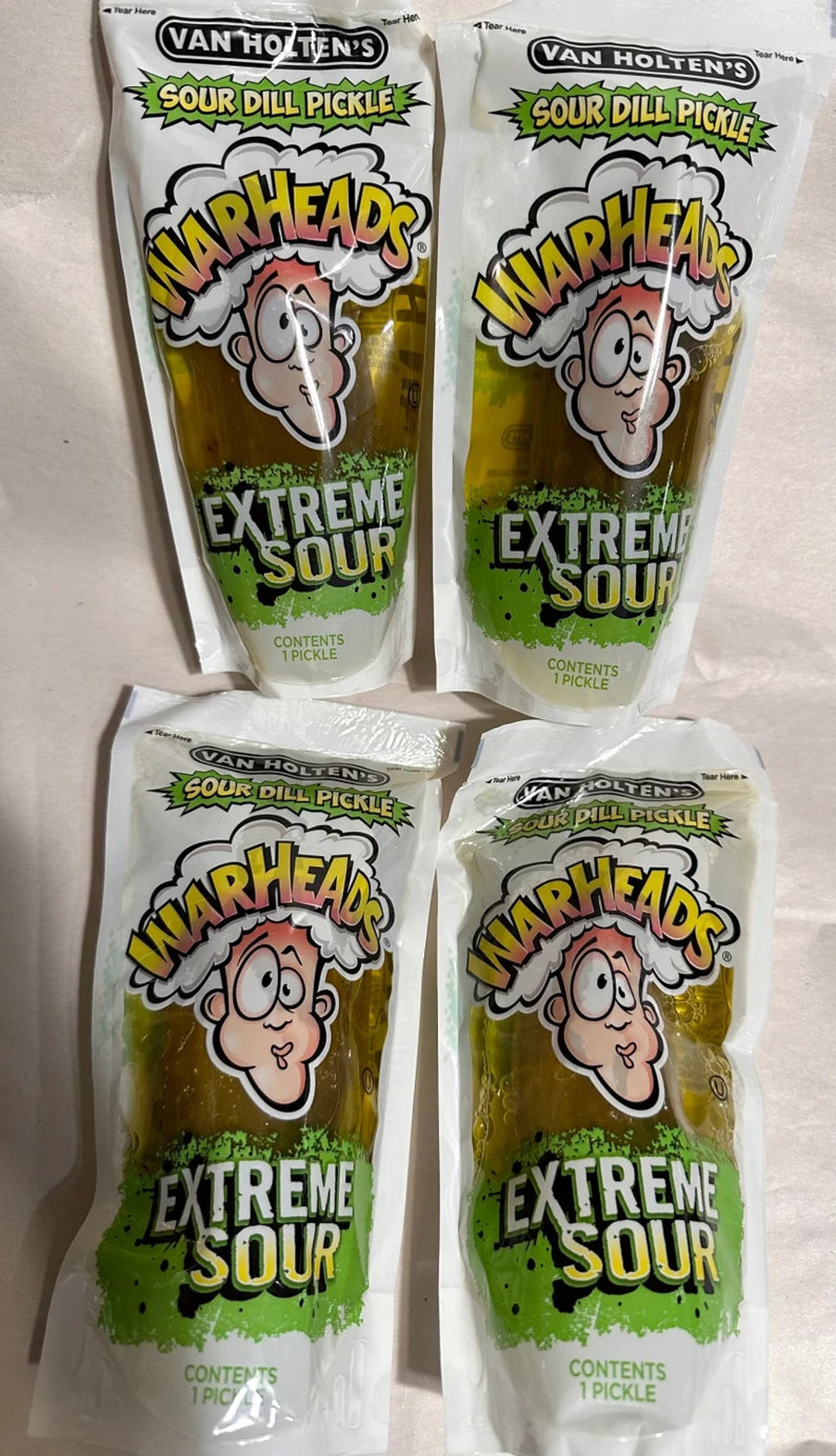 Van Holten's Warheads Extreme Sour Pickle Sour Dill Pickle - Etsy