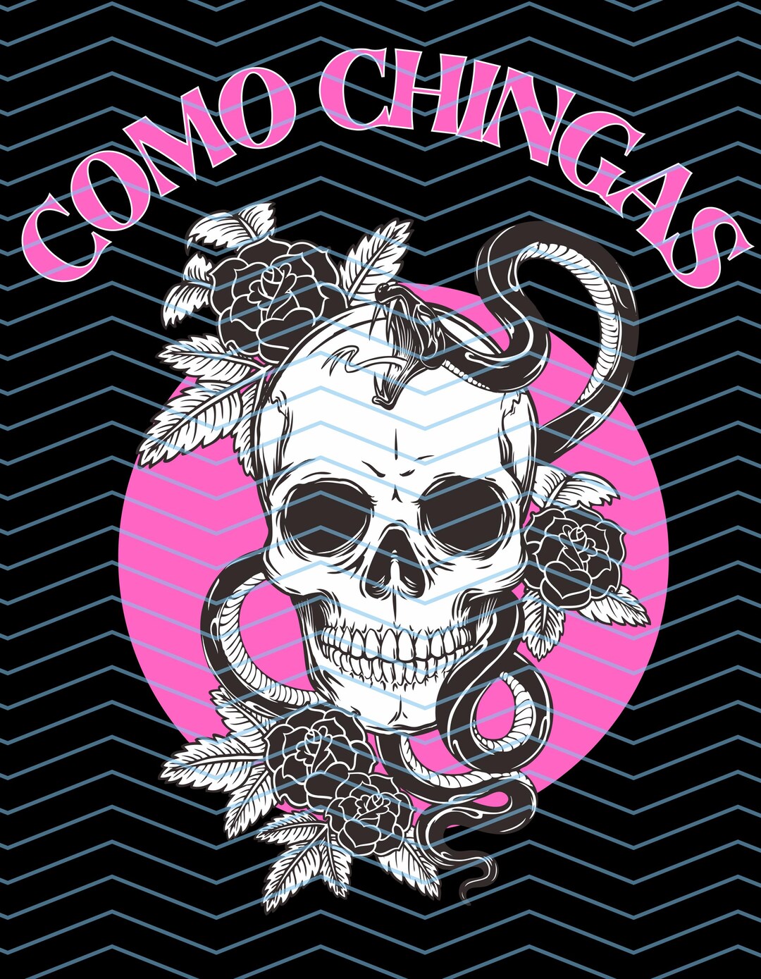 Como Chingas Skull PNG SUBLIMATION DTF - Etsy