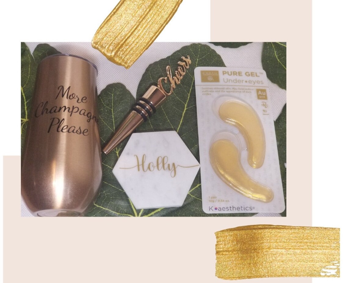 Personalized Bubbly Gift Set Virtual Champagne Party Happy - Etsy