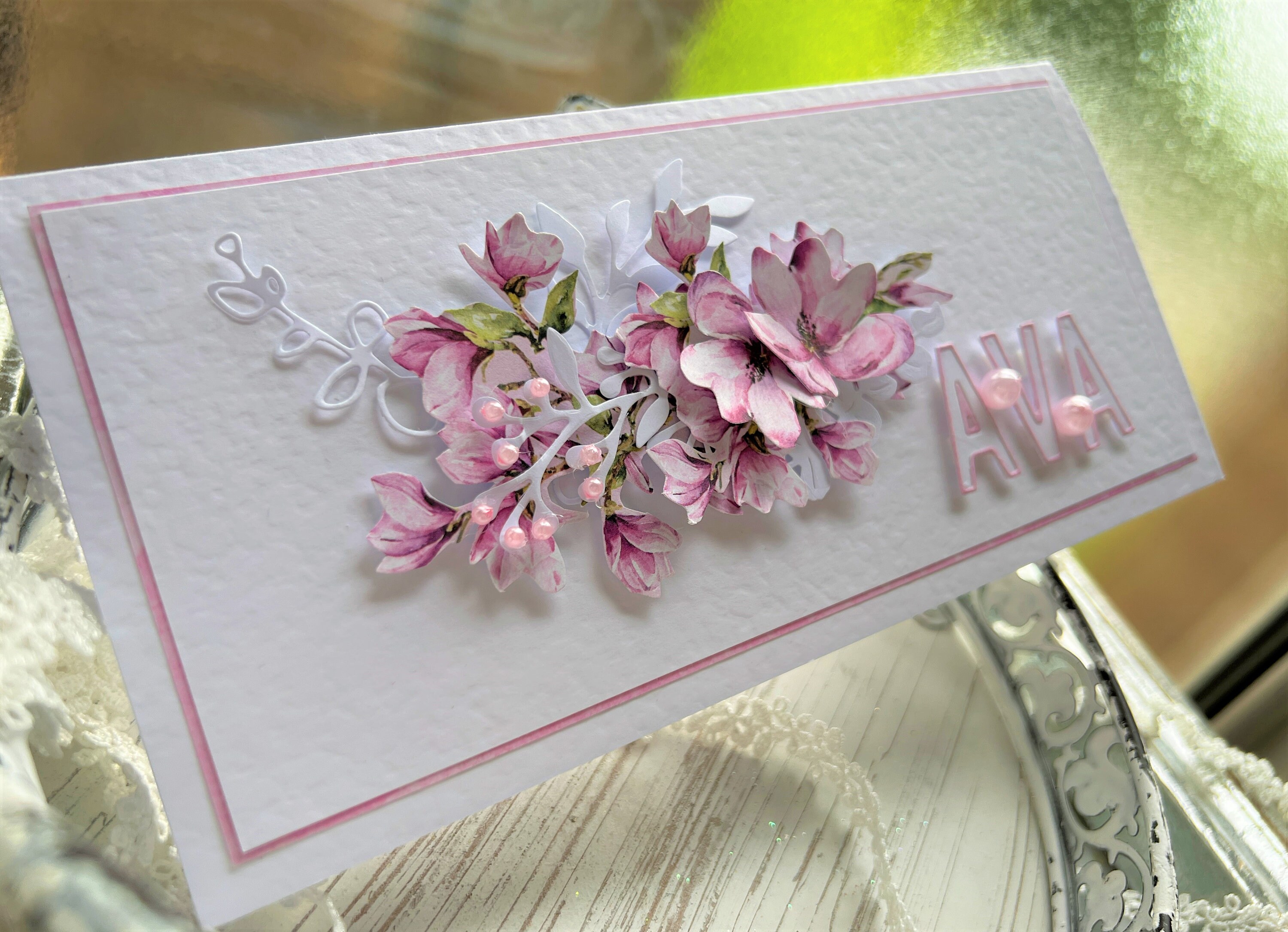 Luxurious Handmade Card 3D With a Beautiful Name,this Card Will Be a ...