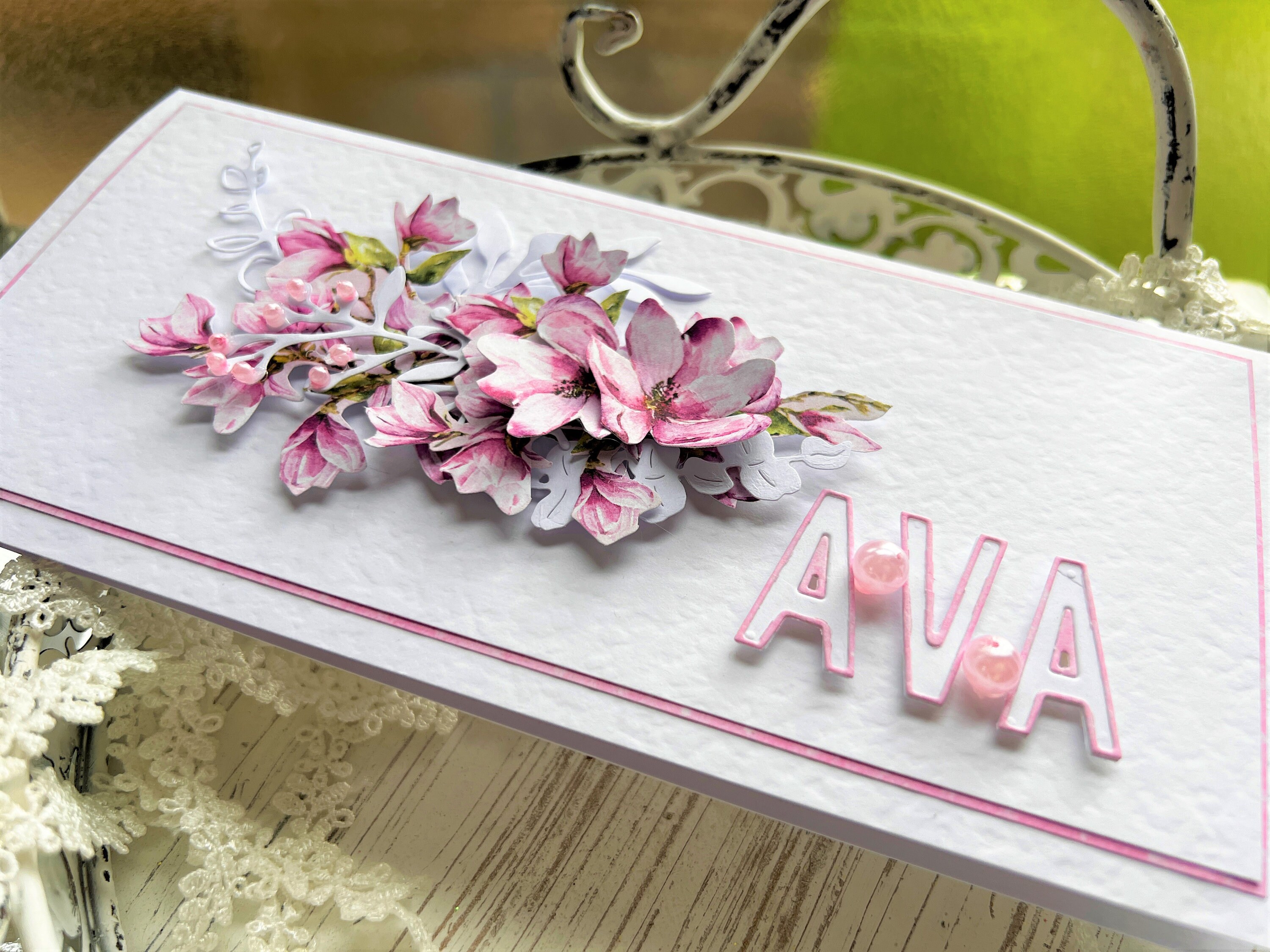 Luxurious Handmade Card 3D With a Beautiful Name,this Card Will Be a ...
