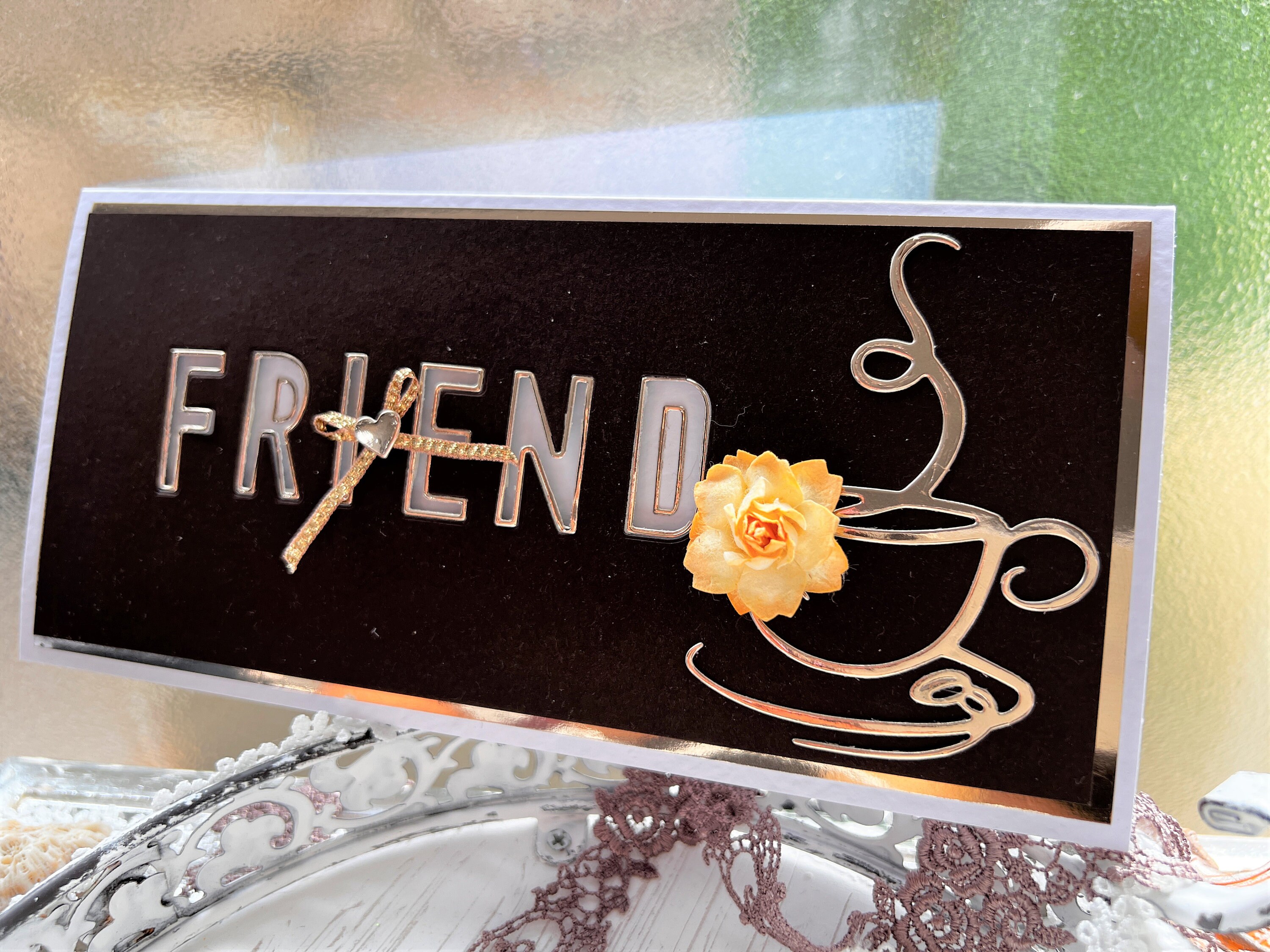 Friendship Card 3D best Friend Birthday or Galentine's - Etsy