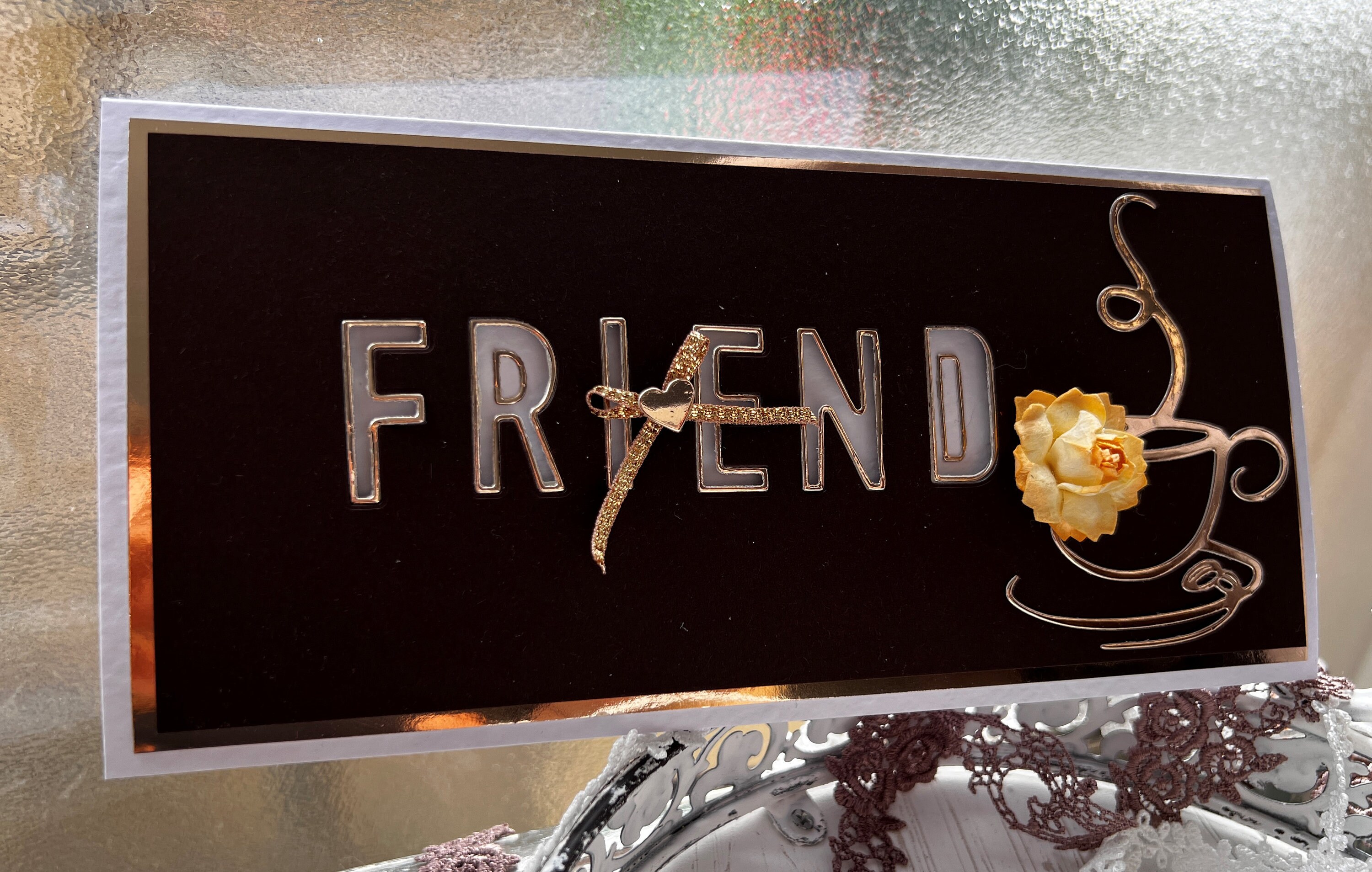 Friendship Card 3D best Friend Birthday or Galentine's - Etsy