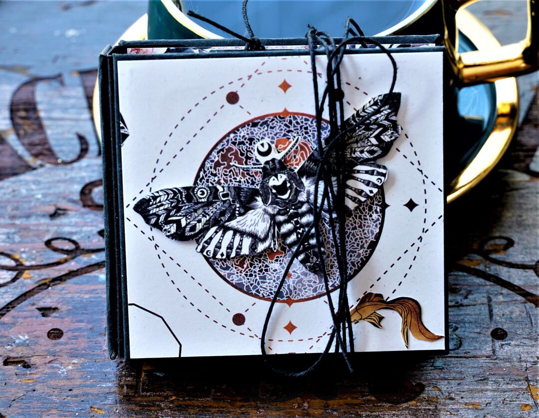 Mini Photo Album, Ellipse and Her Face,scrapbook Imagination Greeting ...