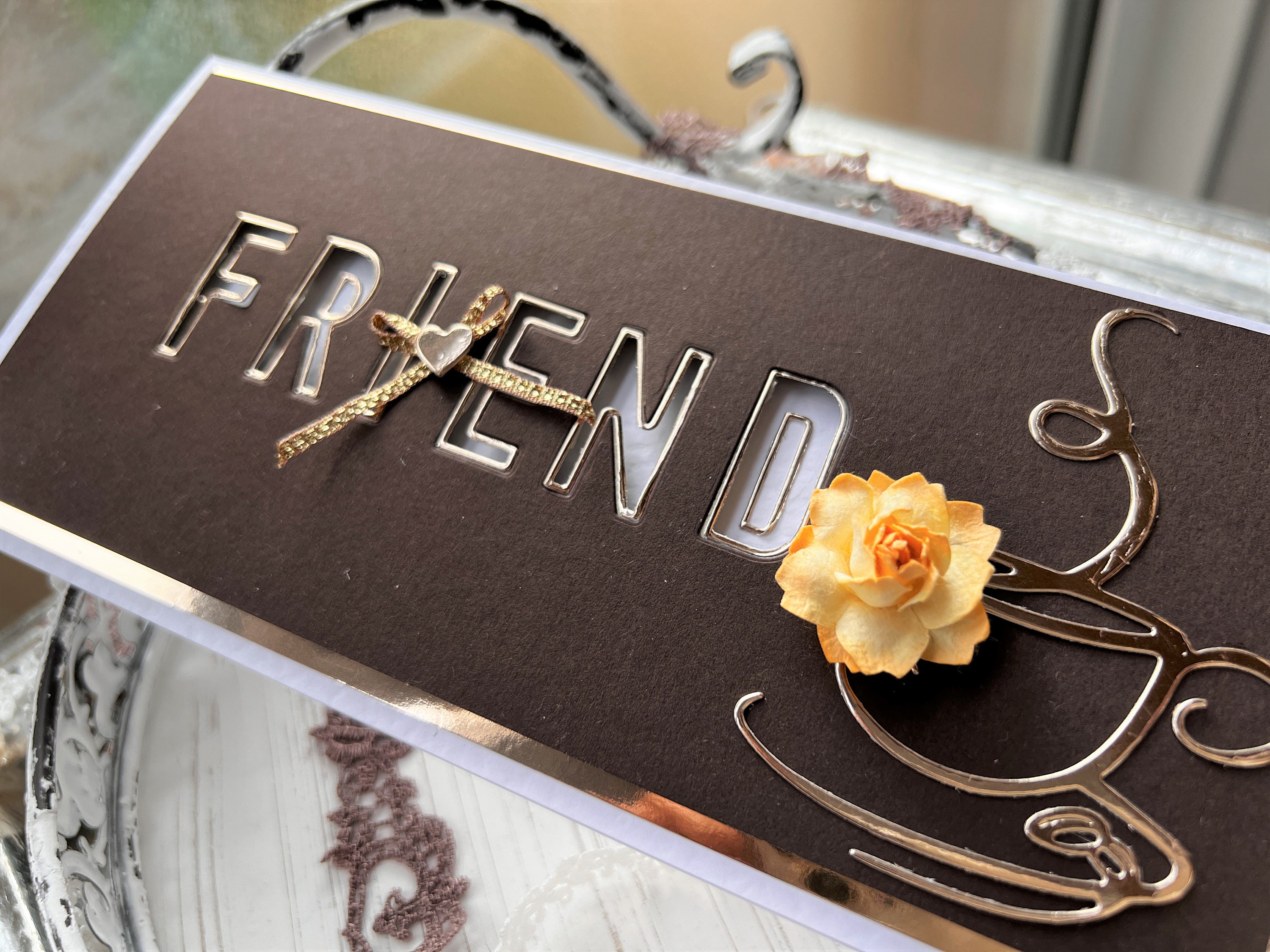 Friendship Card 3D best Friend Birthday or Galentine's - Etsy