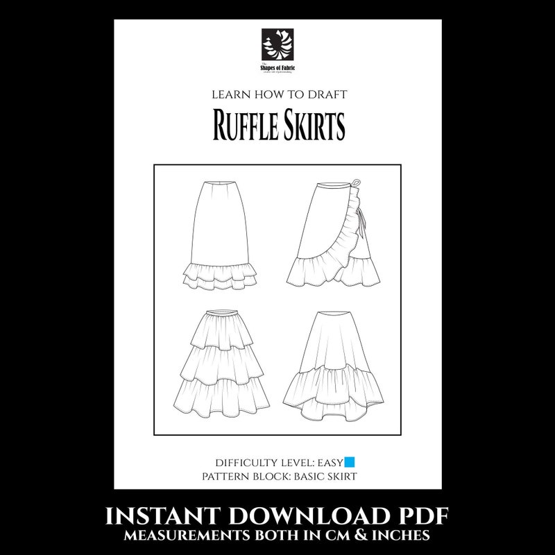 Ruffle Skirt Pattern - Etsy