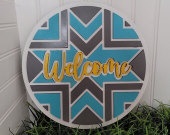 Welcome Sign Barn Quilt - Etsy