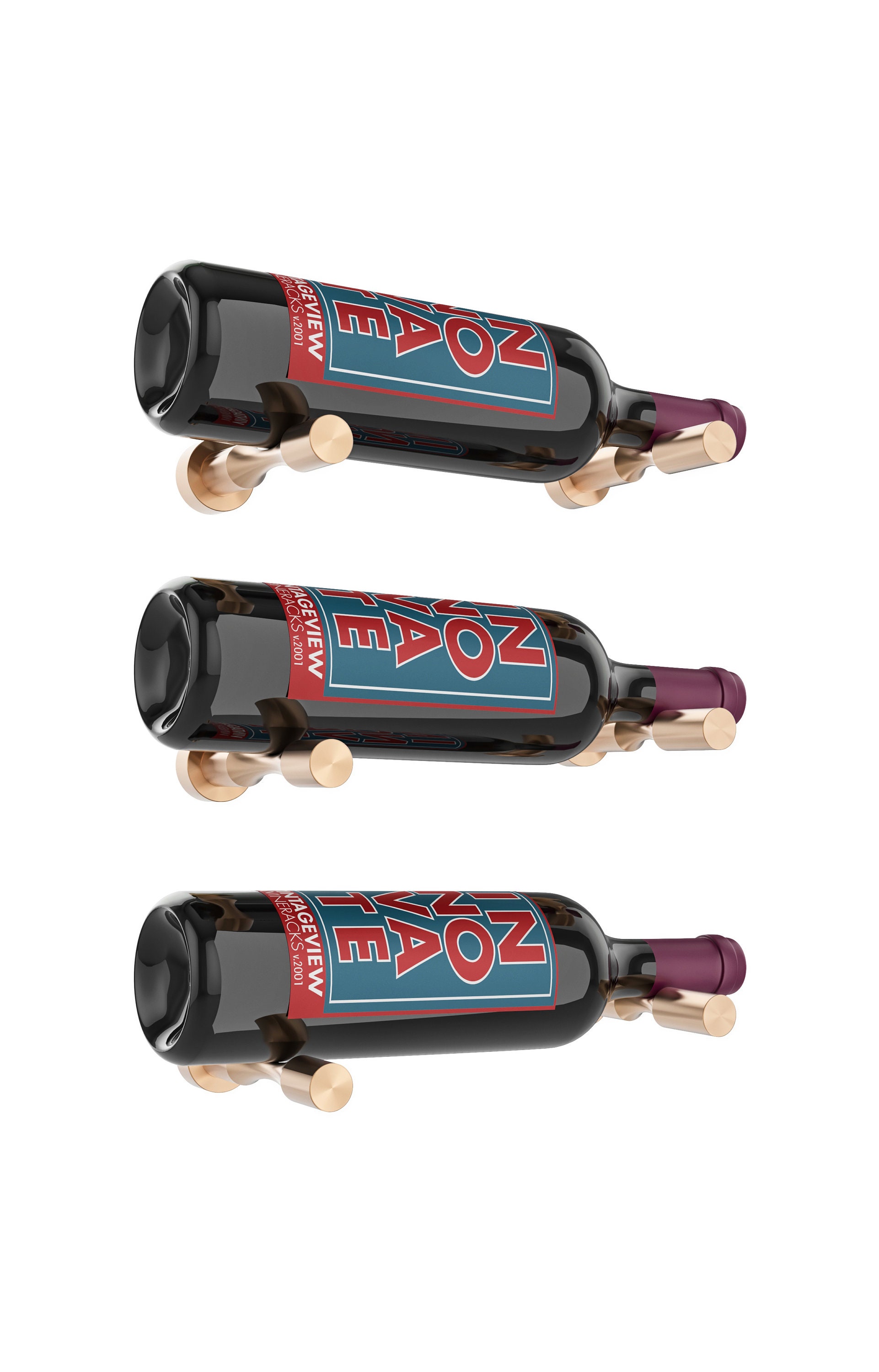 Vino Pins Designer Wine Rack Kit 3 Bottles - Etsy