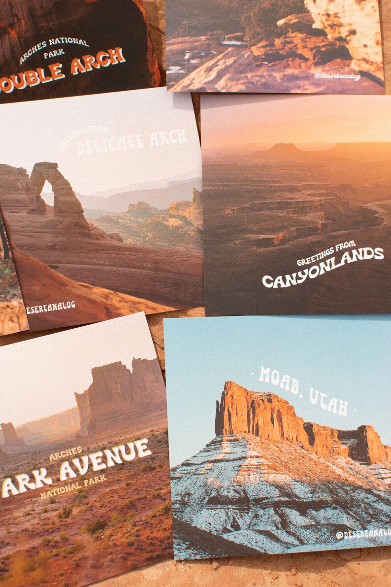Desert Analog Postcards- Desert Parks Singles - Etsy