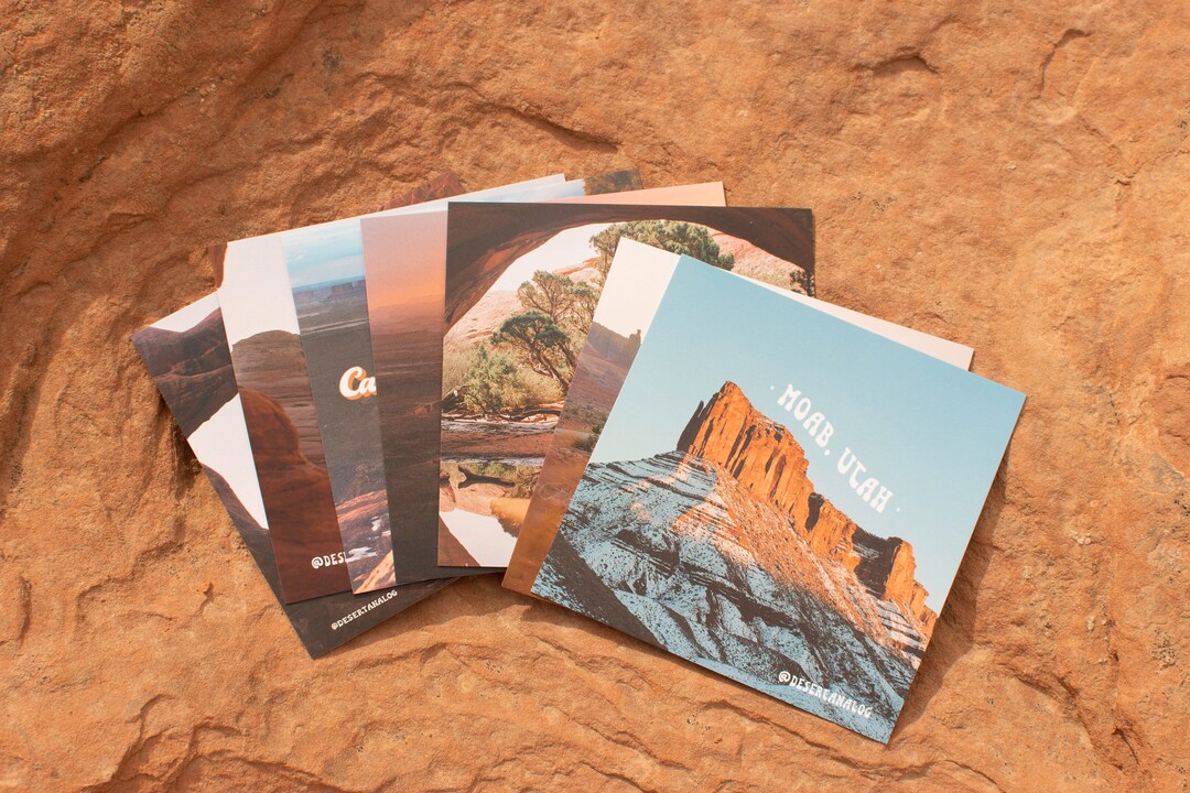 Desert Analog Postcards- Desert Parks Singles - Etsy