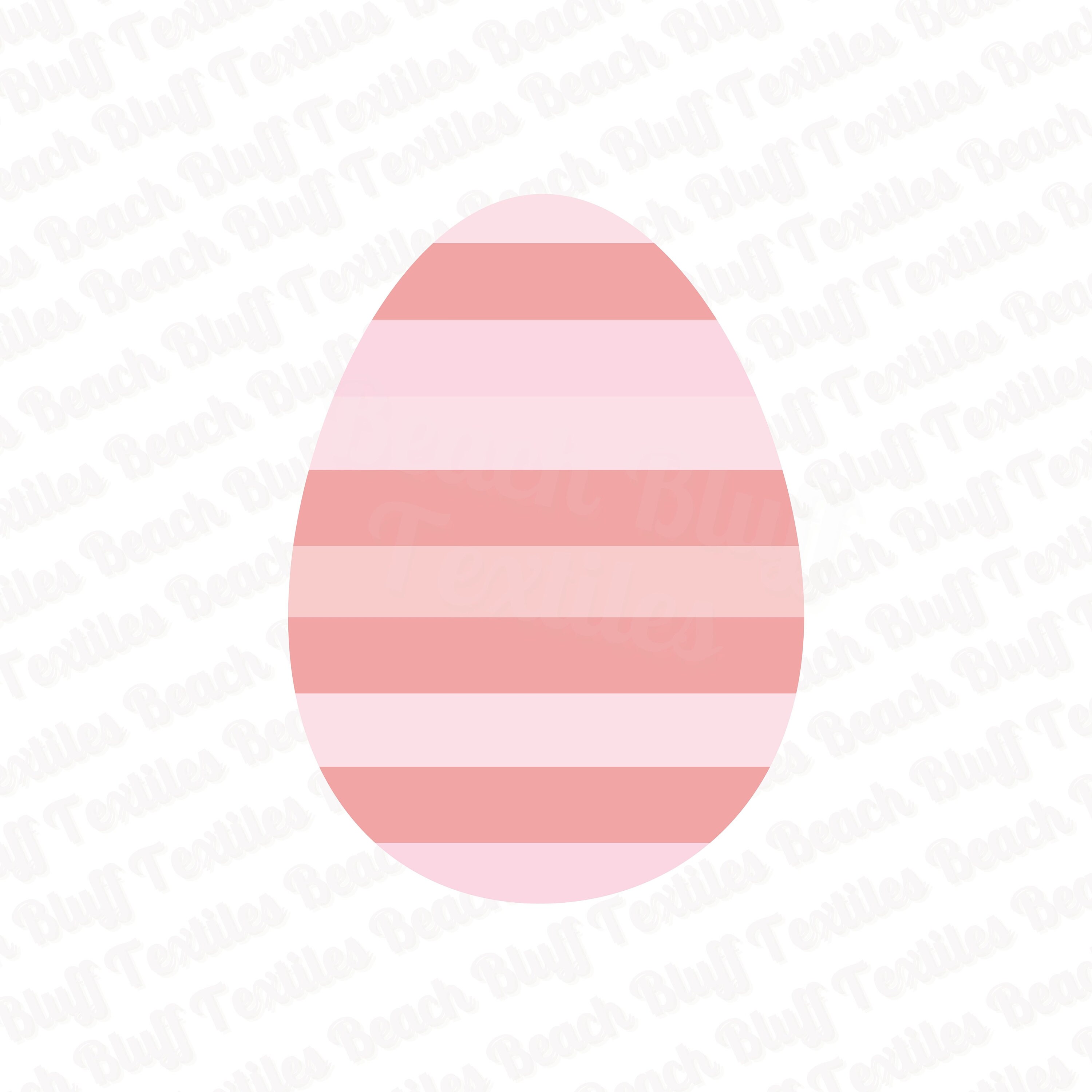 Easter Egg Digital Download Png, Jpg, Svg, Pdf Pink Stripes product ...