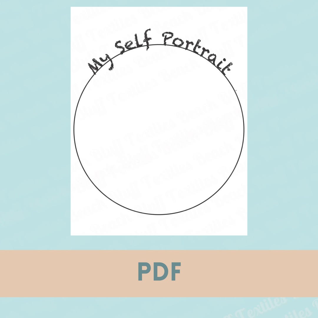 Self Portrait Drawing Activity, Kids & Adults (PDF) - Etsy
