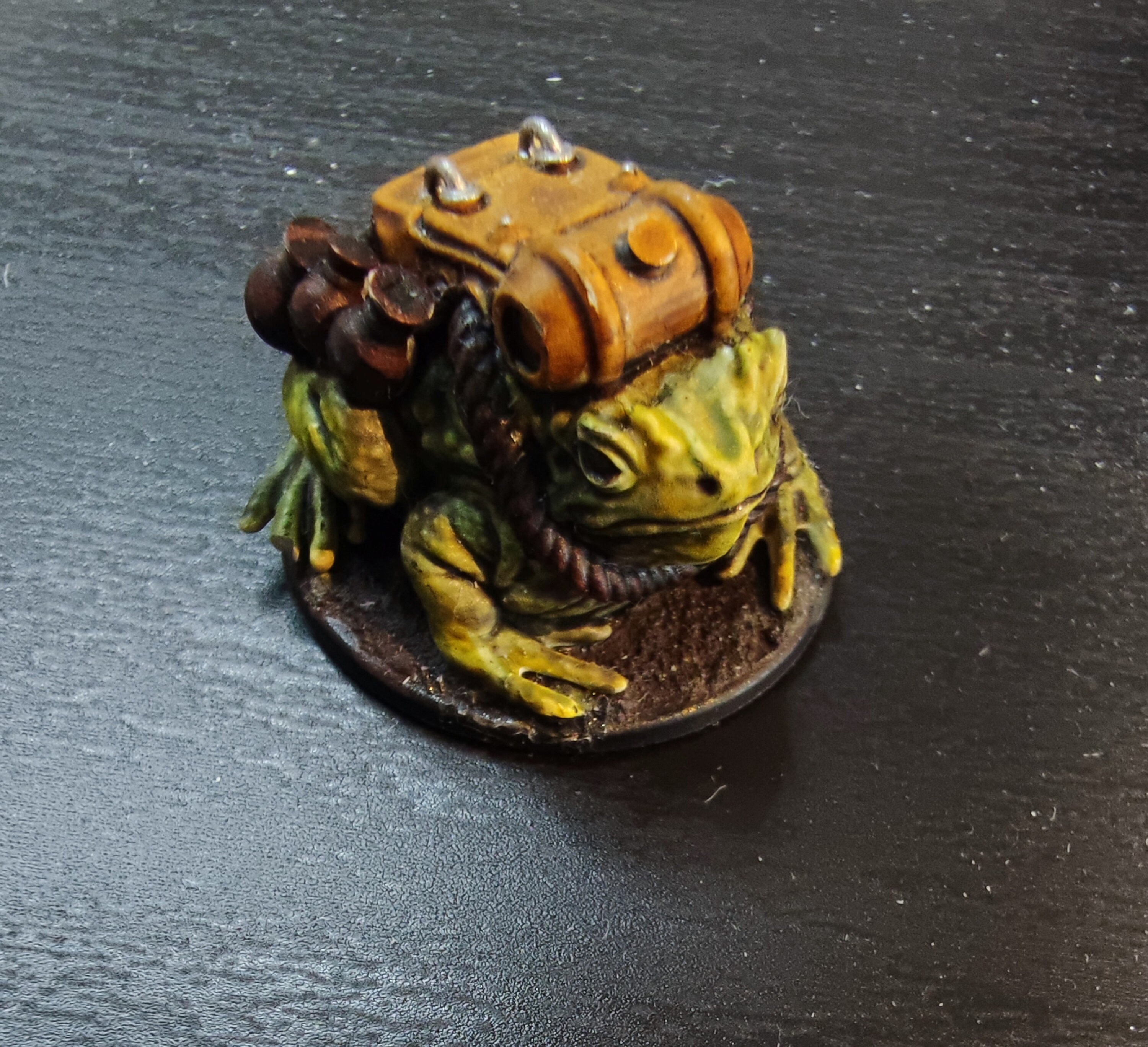 Toad Companion Miniature with Backpack and Potions | Etsy