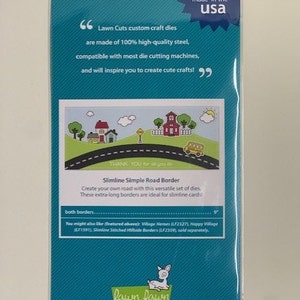 Lawn Fawn Slimline Simple Road Border Die Set - Etsy