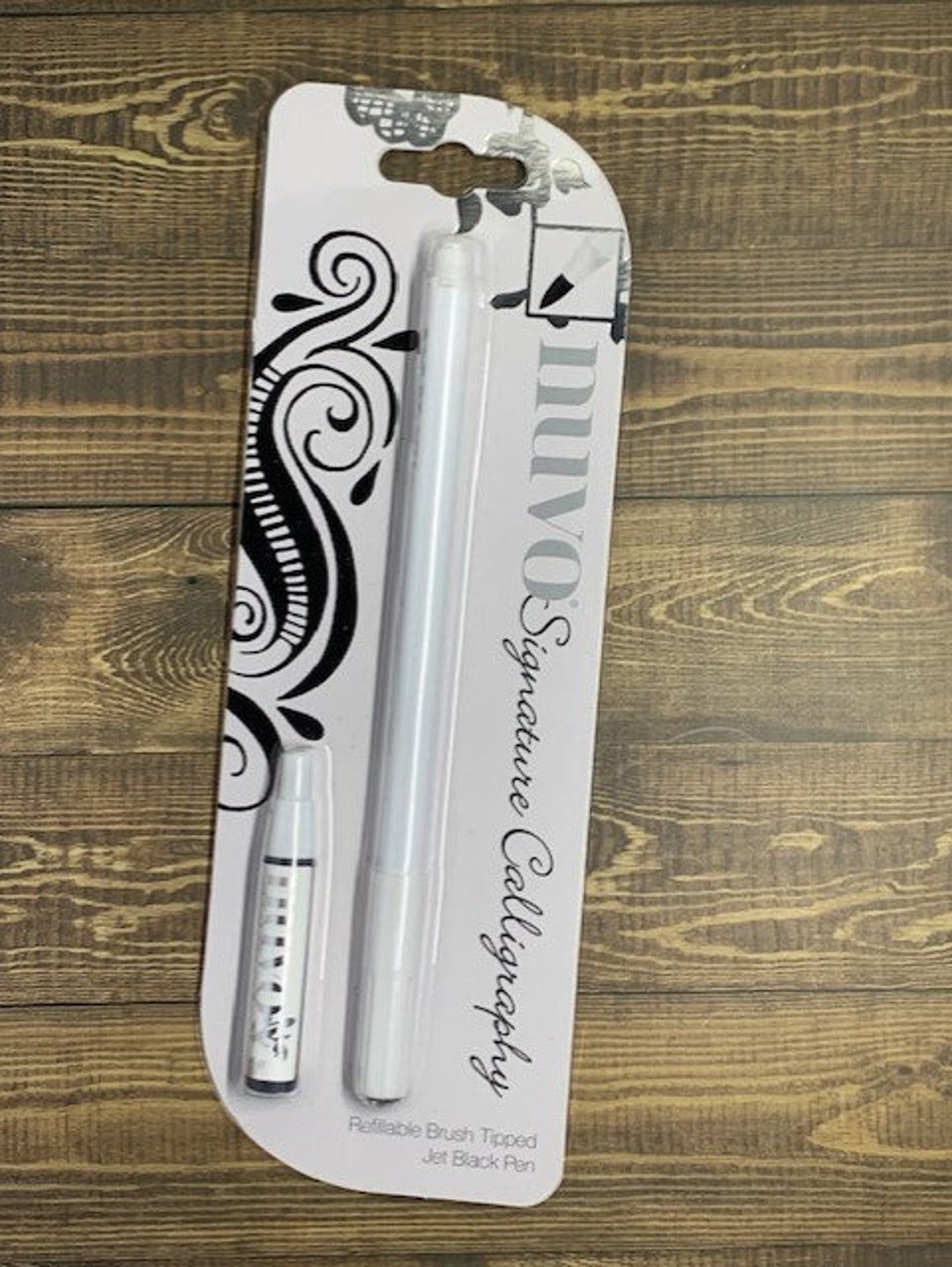 Nuvo Signature Calligraphy Pen With Ink Refill Jet Black - Etsy