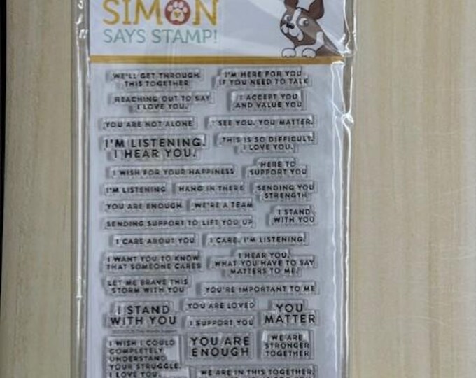 Simon Says Stamp Tiny Words Support Stamp Set (33 Pcs) - Etsy