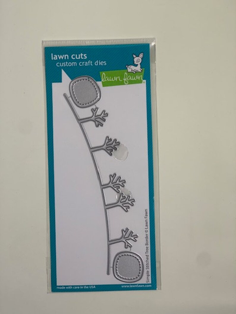 Lawn Fawn Simple Stitched Tree Border Die Set - Etsy