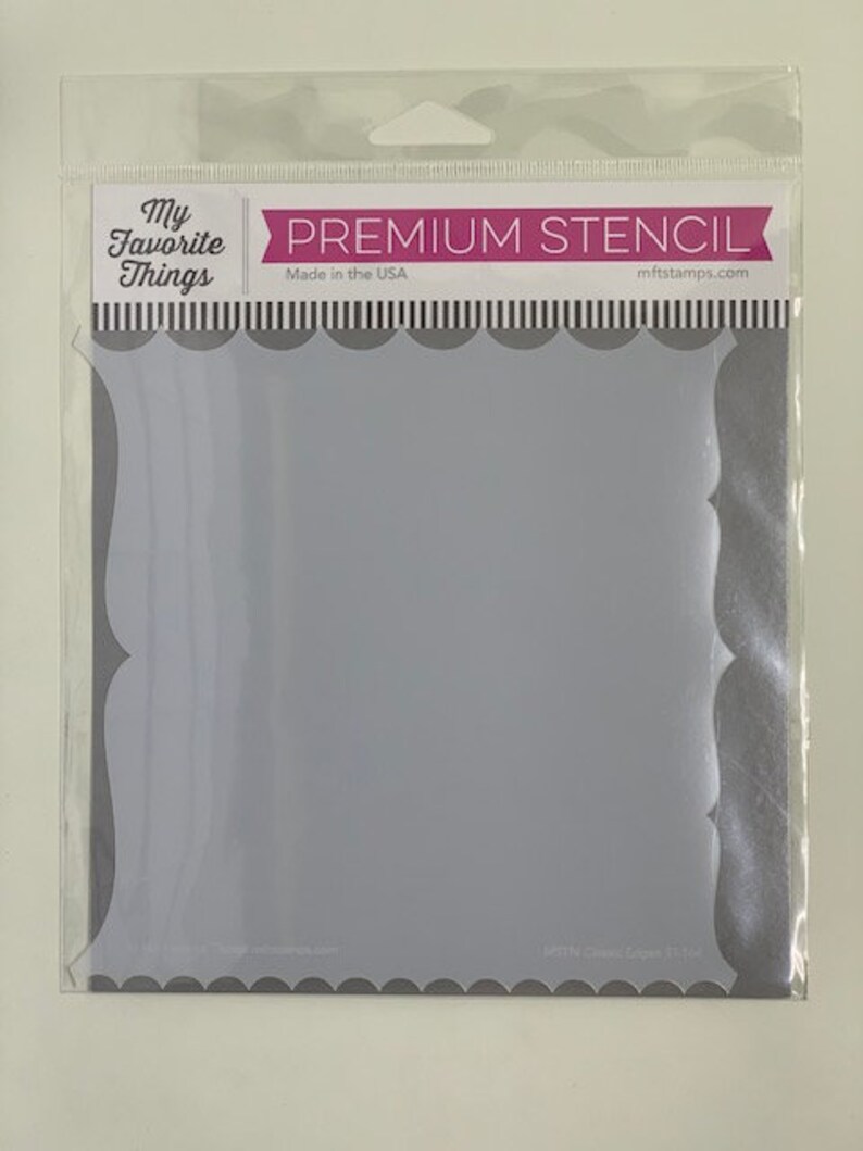 My Favorite Things Classic Edges Stencil - Etsy