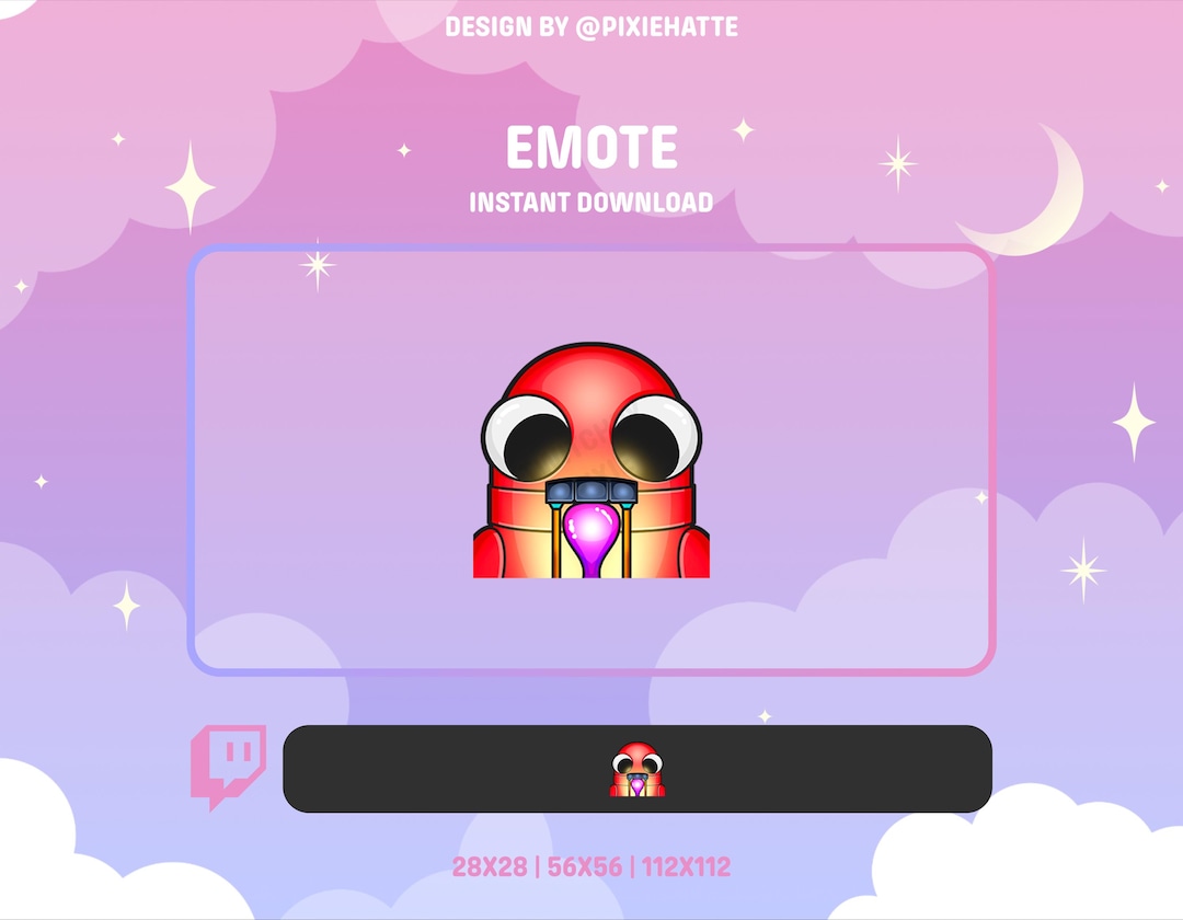 REPO Woah Emote (red) | R.E.P.O. Game | Twitch Emote | Emotes for ...