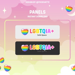 LGBTQIA Safe Space Panel get for Free on My Ko-fi Twitch Pride LGBTQIA ...