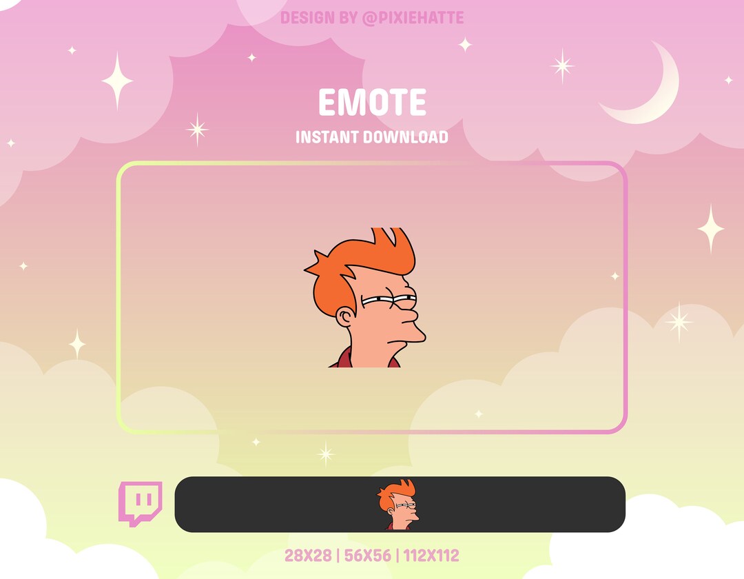 Philip Doubt Emote futurama Emote Twitch Emote Twitch Meme - Etsy