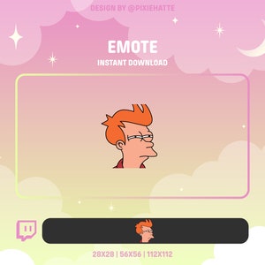 Philip Doubt Emote futurama Emote Twitch Emote Twitch Meme - Etsy
